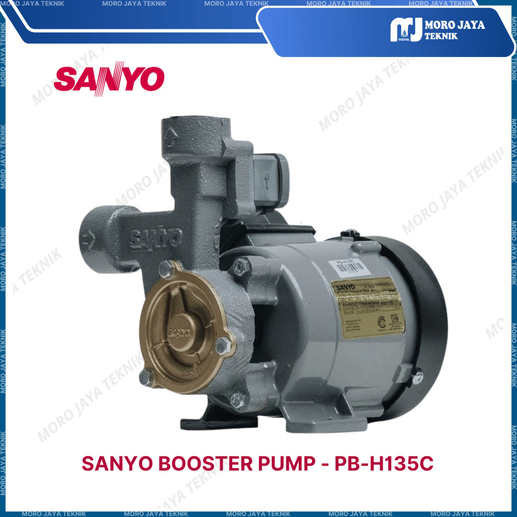 Jual SANYO Mesin Pompa Pendorong Air Otomatis - Booster Pump - PB-H135C | Shopee Indonesia