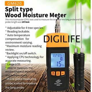 Jual Moisture Meter Benetech GM620 Wood Kayu Paper Kertas MC Tester ...
