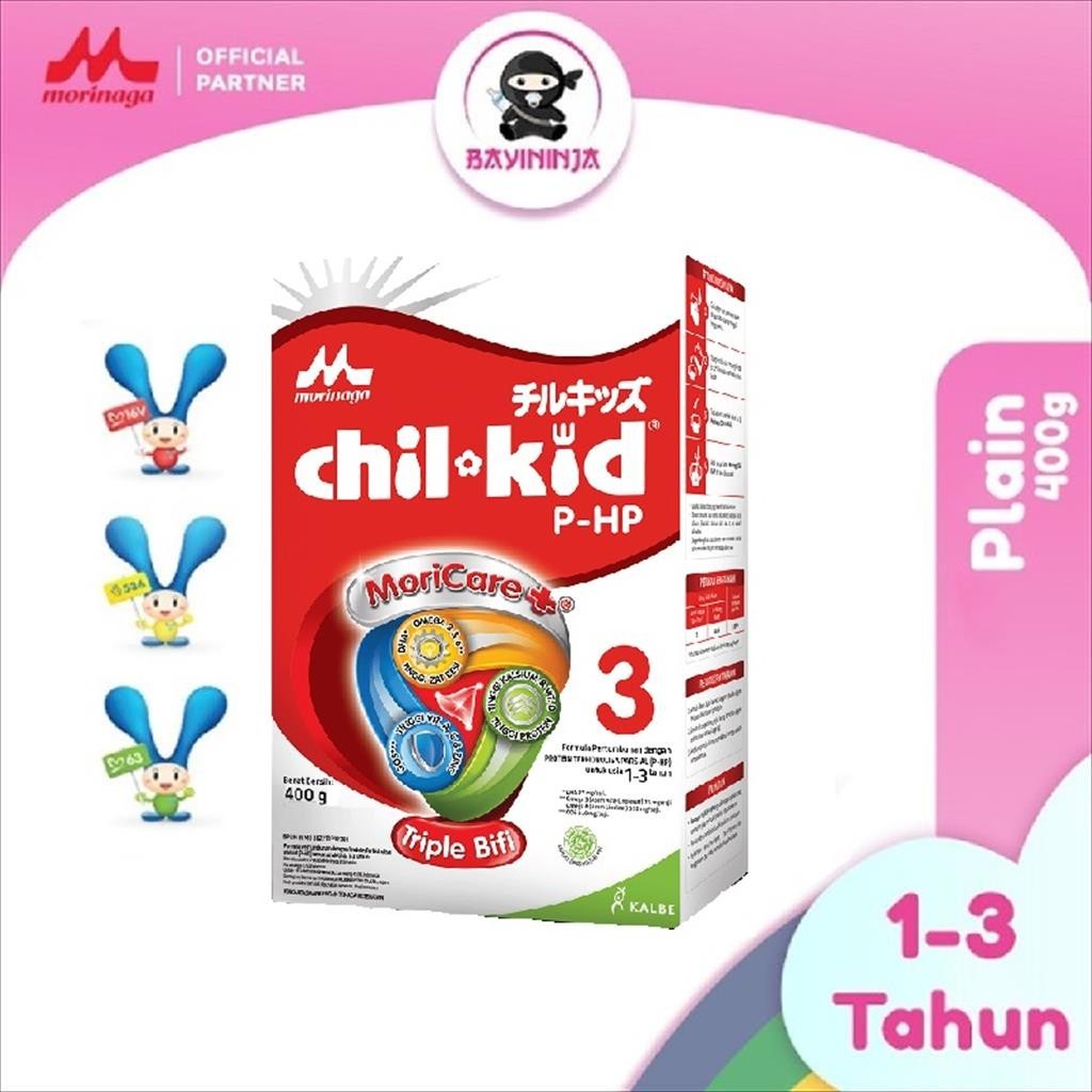 Jual MORINAGA CHIL KID PHP 1 to 3 Tahun Susu Box 400 g | Shopee Indonesia