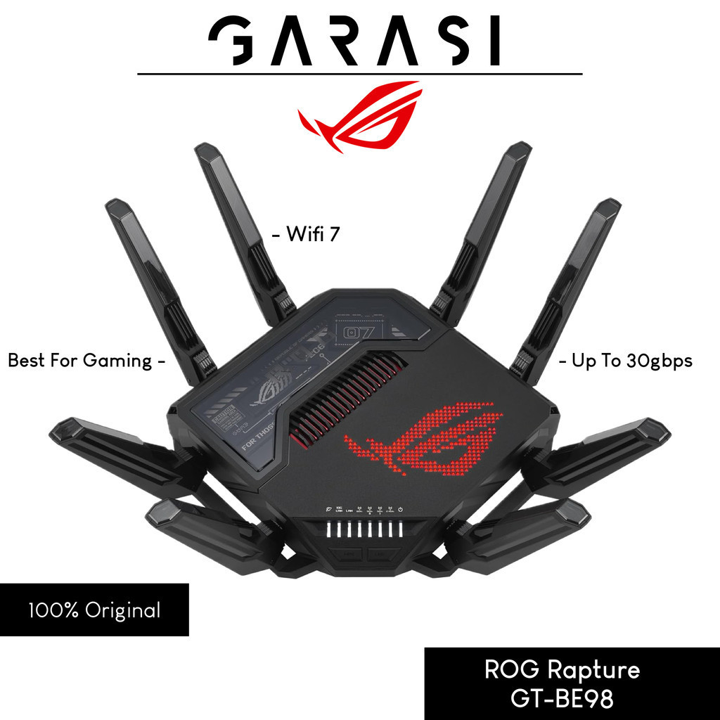 Jual ASUS ROG Rapture GT-BE98 First Quad-Band WiFi 7 Gaming Router ...