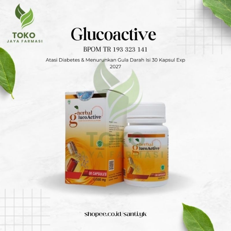 Jual Glucoactive Asli Original Obat Diabetes Herbal Kencing Manis Gula ...