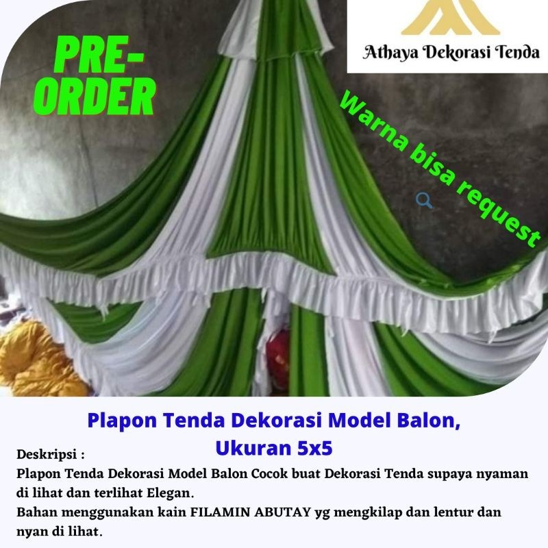 Jual Plapon Tenda Dekorasi Model Balon, Ukuran 5x5 | Shopee Indonesia