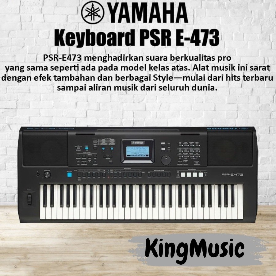 Jual Keyboard Yamaha PSR-E473 / PSR E 473 / PSR E473 ORIGINAL YAMAHA | Shopee Indonesia