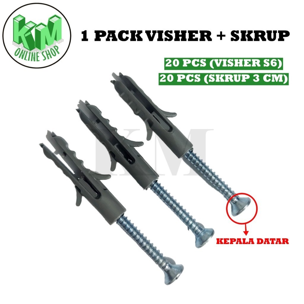 Jual Sekrup Set Skrup dan Spiser set Screw Spiser Set 3CM | Shopee ...