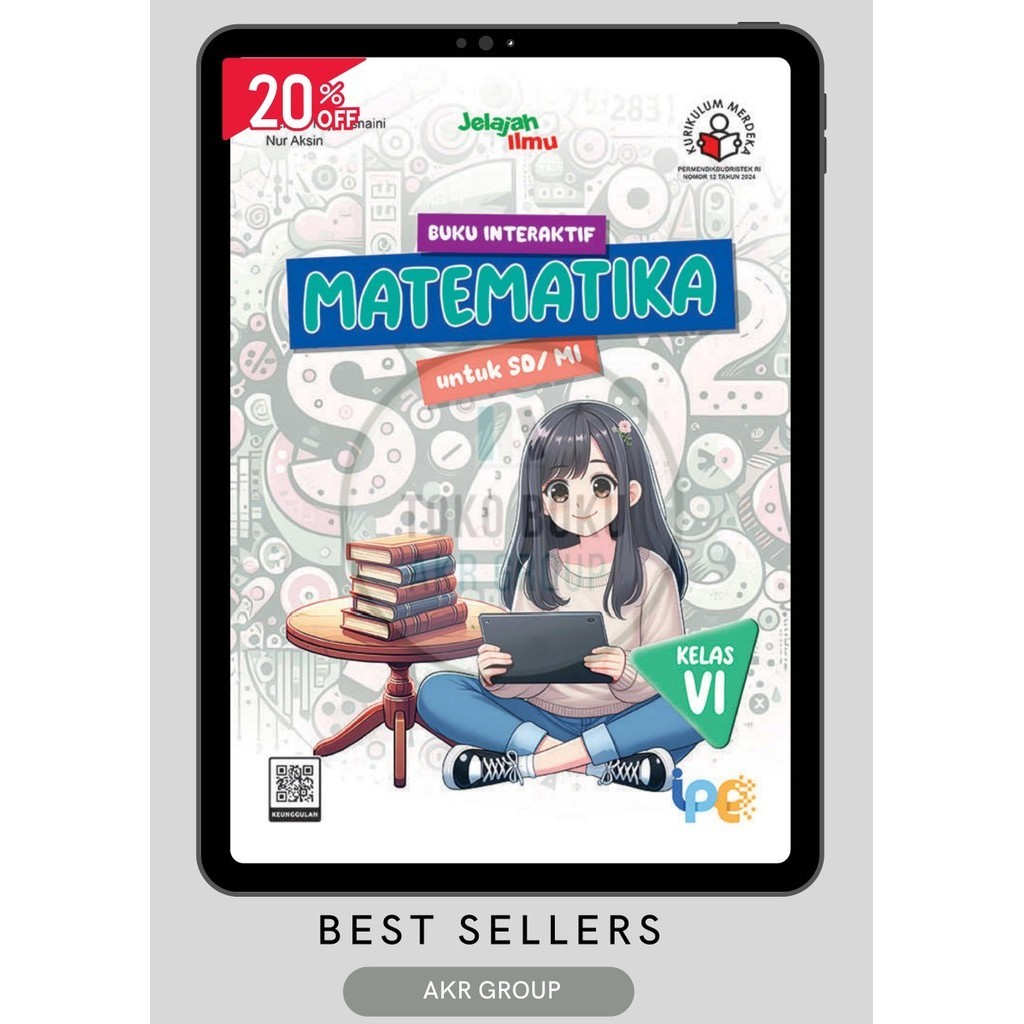 Jual Buku Paket Interaktif Matematika Kelas 6/VI SD/MI Kurikulum Merdeka Intan pariwara Tahun ...