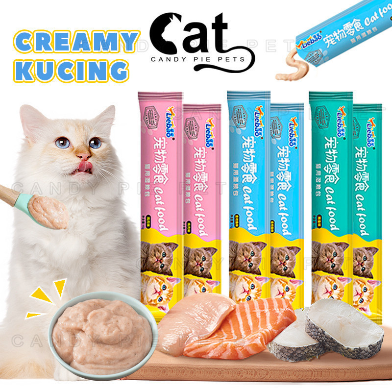 Jual Camilan Kucing Snack Kucing Pet Snacks Creamy Treats Kucing ...