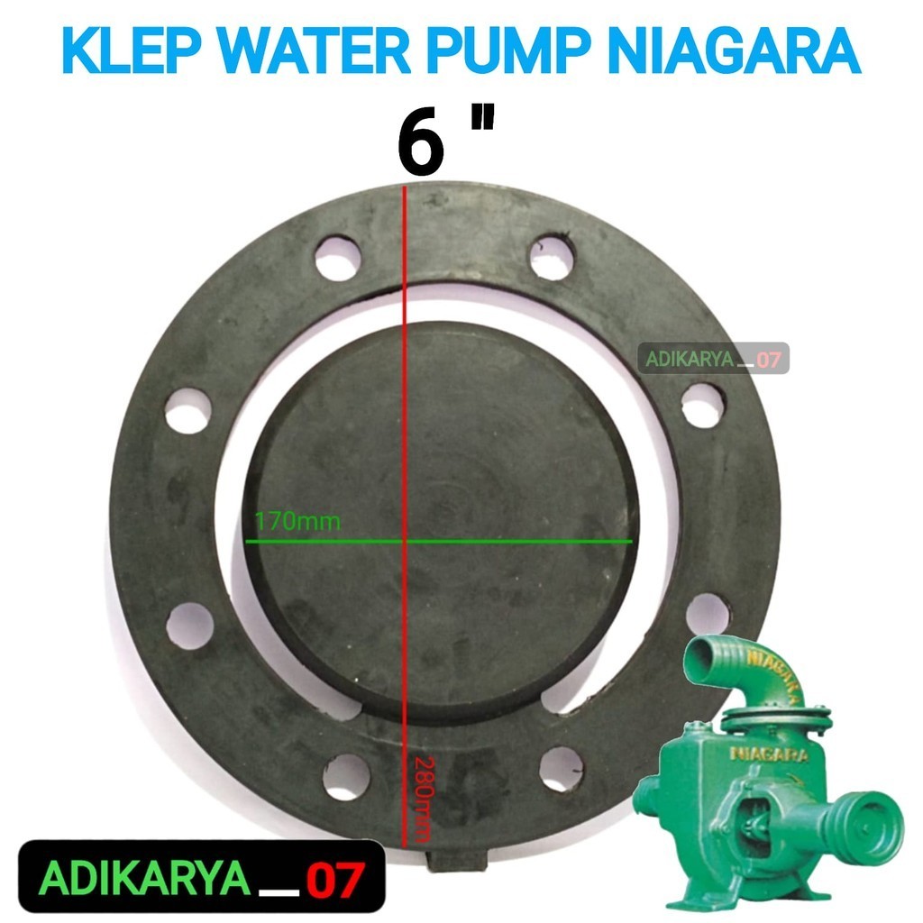 Jual Klep Tabok NIAGARA 6 INCH Seal Klep Pompa Air NIAGARA 6 inch Sil ...
