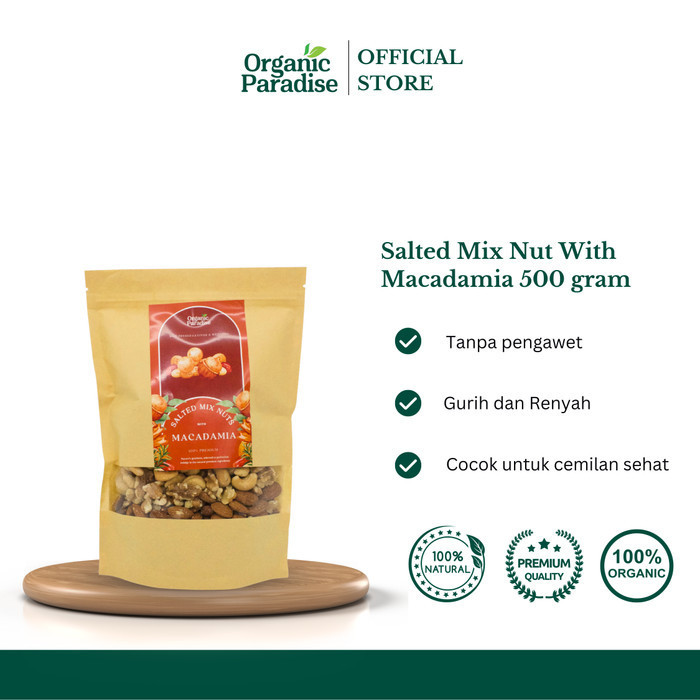 Jual Salted Mix Nut with Macadamia 500 gram | Shopee Indonesia