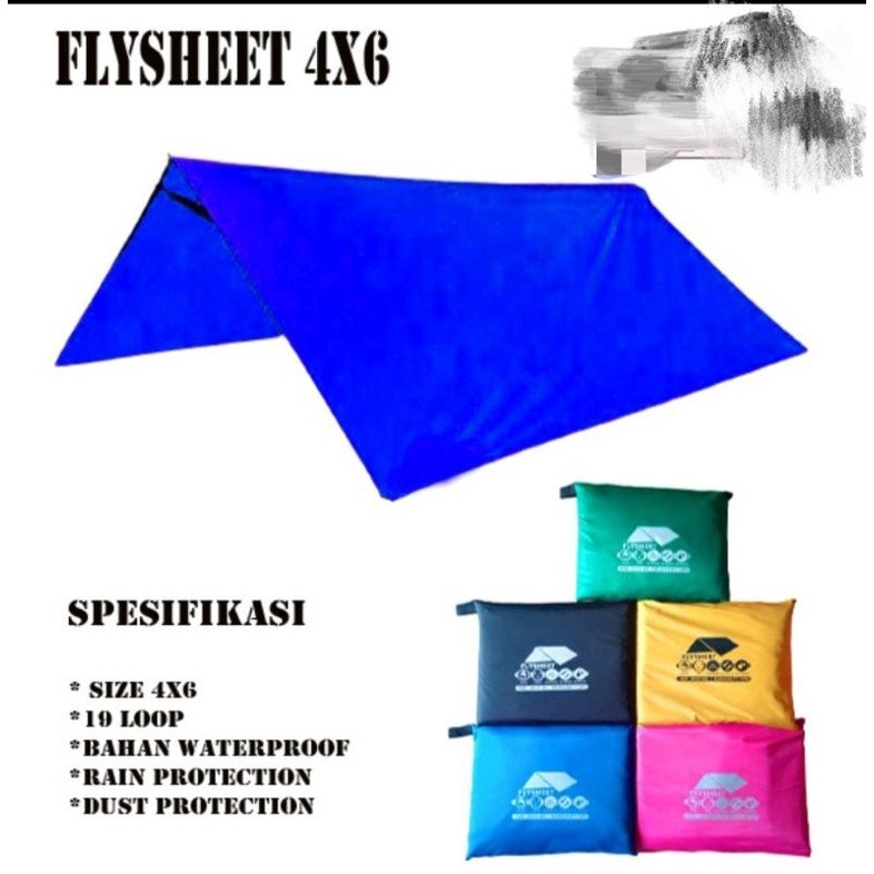 Jual PROMO PROMO flysheet ultralight waterproof 4x6 tenda bivac ukuran ...