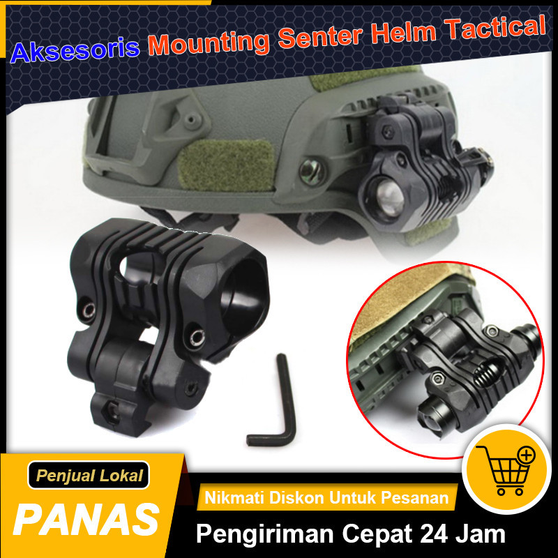 Jual Adjustable Aksesoris Mounting Senter Helm Tactical Untuk Helmet ...