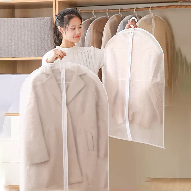 Jual Clothes Hanging Dust Cover Wedding Dress Cover Suit Coat Storage ...