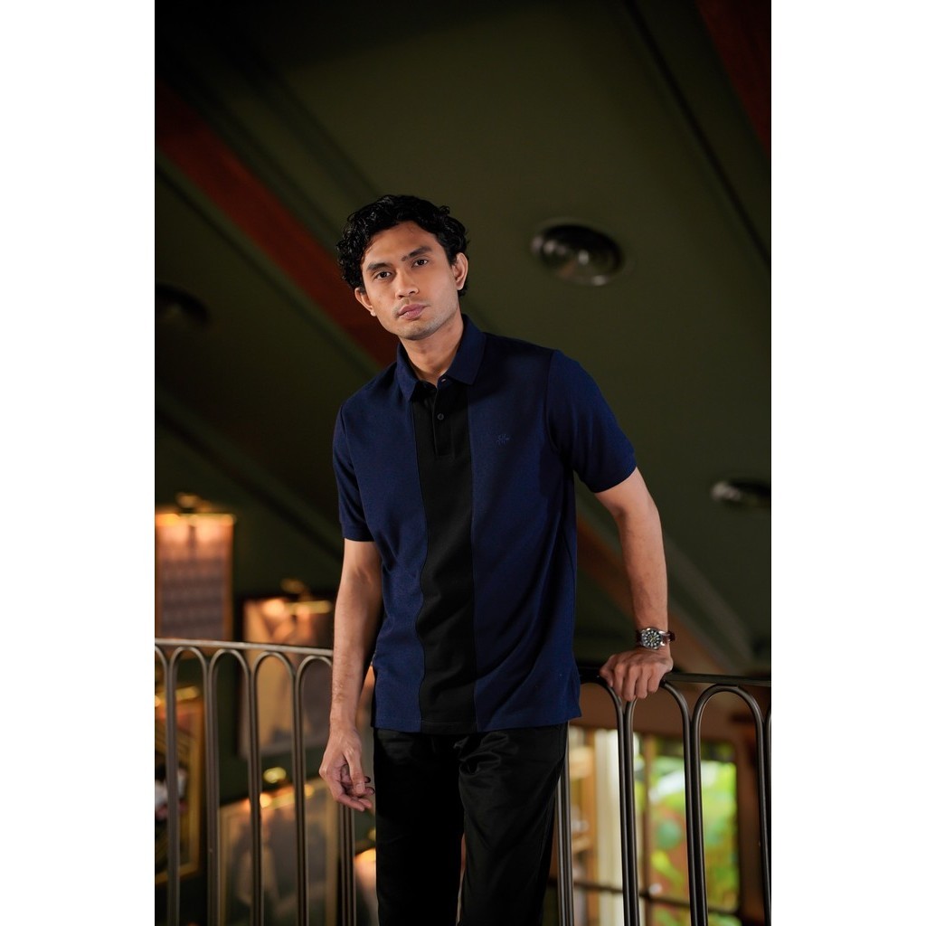 Jual HL MEN Straight Polo - Navy Black | Shopee Indonesia