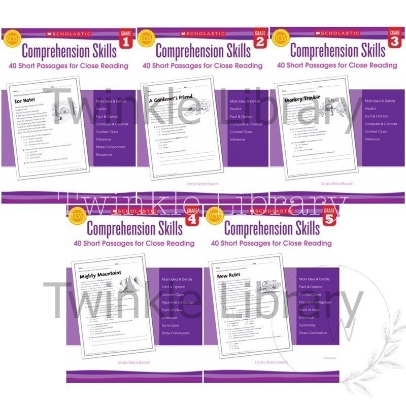 Jual Comprehension Skills Grade 1 2 3 4 5 | FiIe Inggris SD | Shopee ...