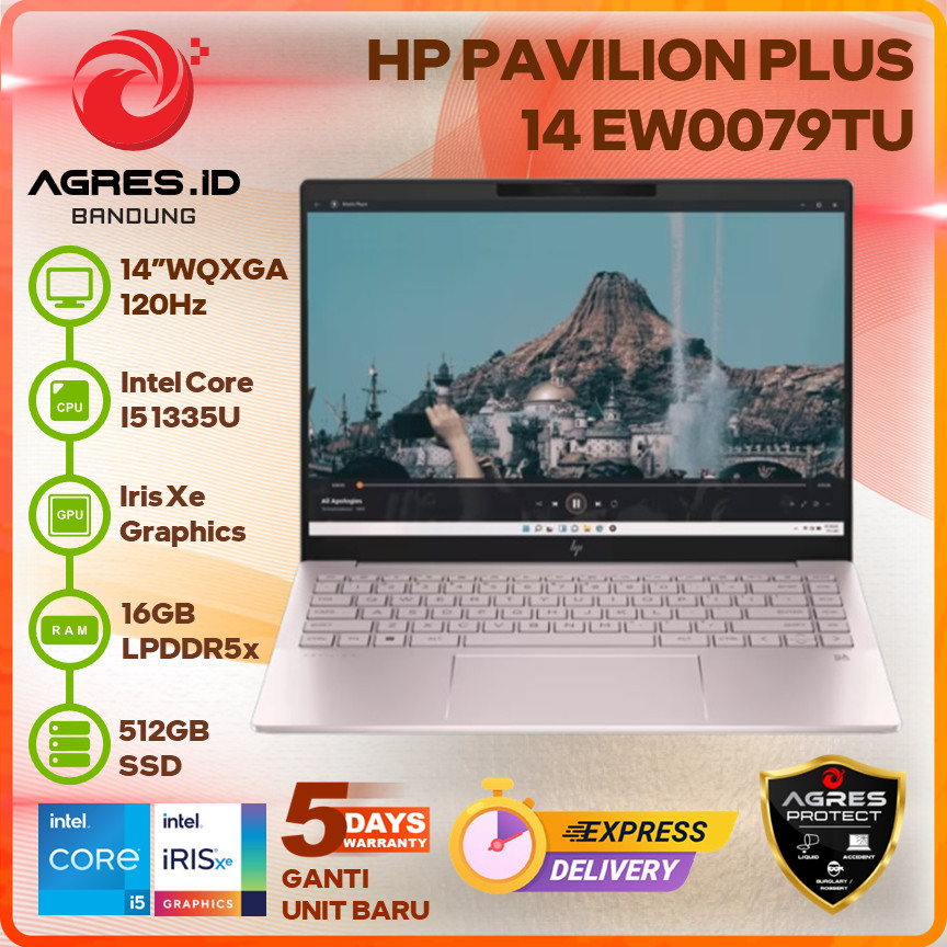 Jual HP PAVILION PLUS 14 EW0079TU I5 1335U 16GB 512GB 14" WQXGA OLED 120HZ | Shopee Indonesia