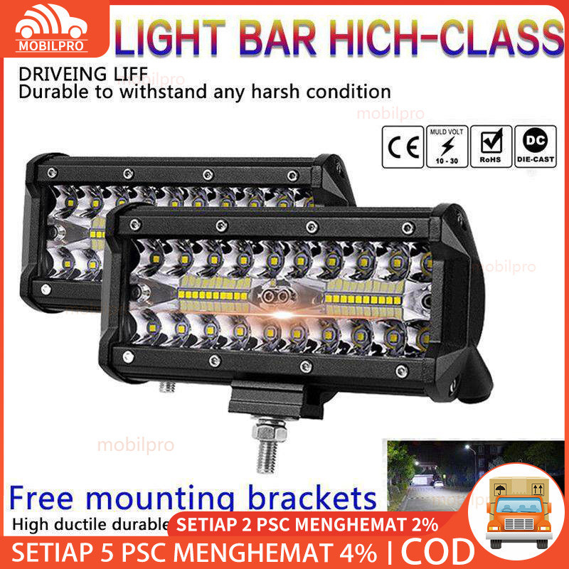 Jual Lampu Sorot Mobil 7 Inci 120W 36 MATA 24000LM Lampu Sorot Kerja ...
