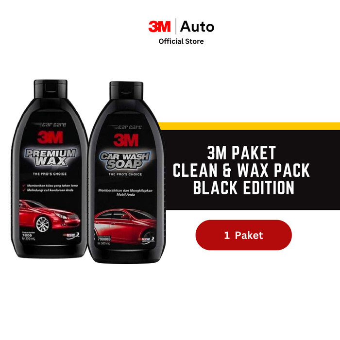 Jual 3M Paket Clean And Wax Pack - Black Series - 7900B Car Wash dan ...