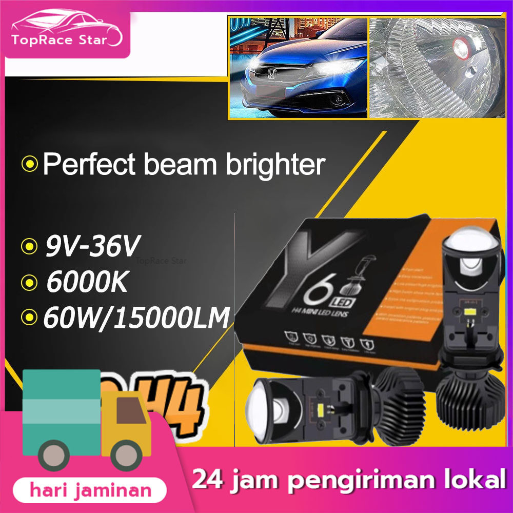 Jual 2pcs Mini Projie H4 Lampu Led Y6D Y7D Tipe RHD LED Lens Original ...