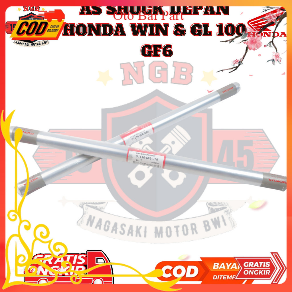 Jual Shock Depan GF6 Honda WIN & GL 100 Part Motor | Shopee Indonesia
