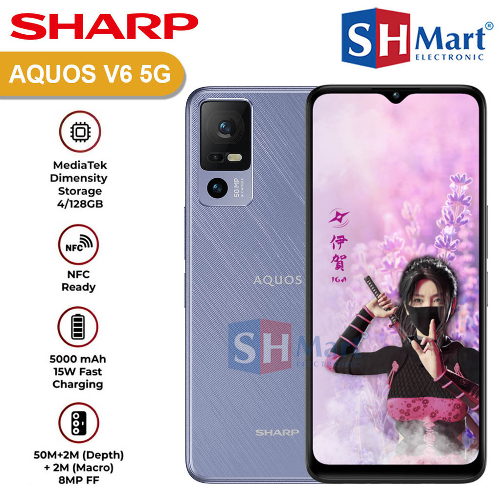 Jual SHARP AQUOS V6 5G 4GB/128GB ORIGINAL GARANSI RESMI | Shopee Indonesia