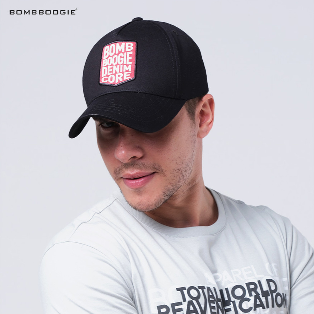 Jual Bombboogie Topi Pria Roca Black 81037B1BK | Shopee Indonesia