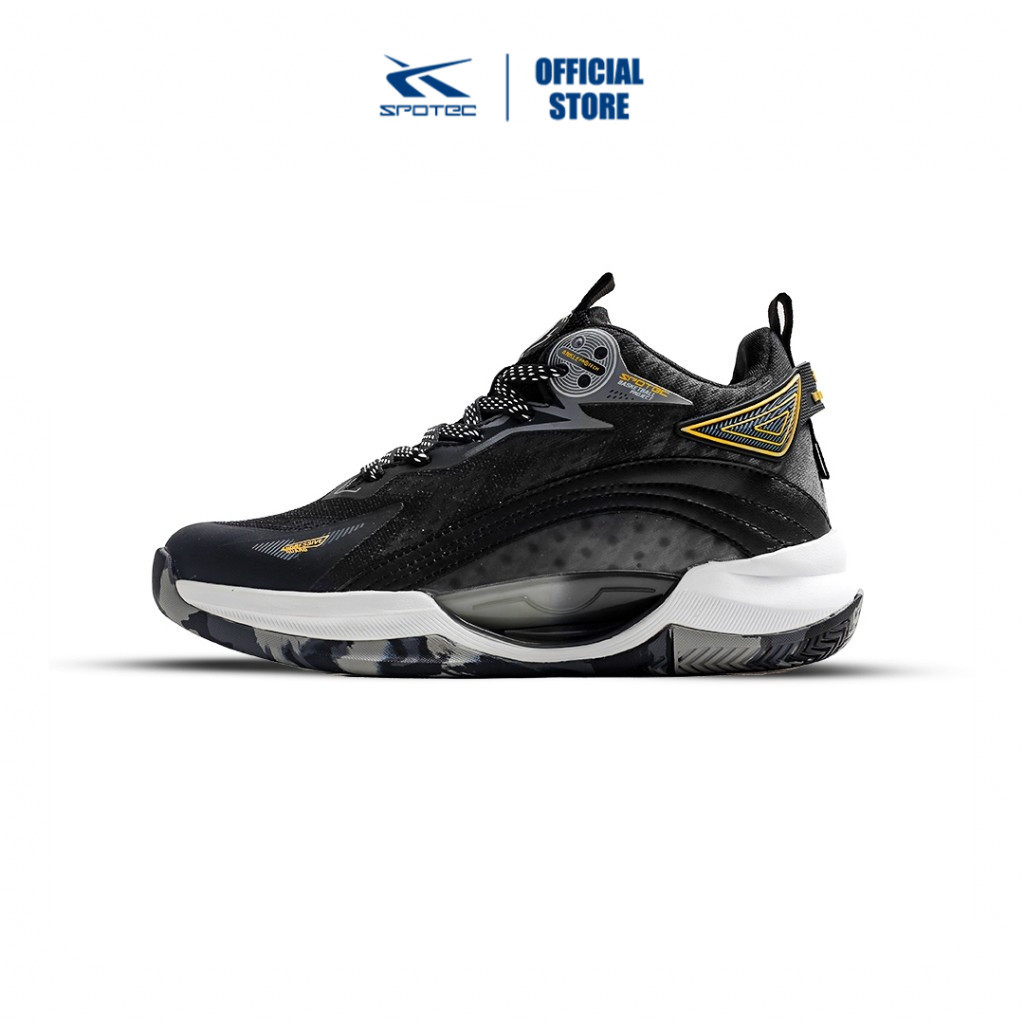 Jual Spotec Basketball Centrist Sepatu Basket Pria Wanita Hitam - Emas | Shopee Indonesia