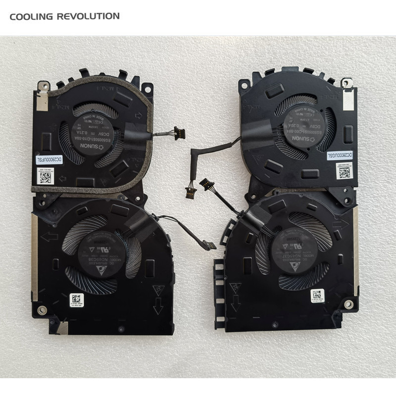 Jual New Original Laptop CPU GPU Cooling Fan For DELL Alienware X15 R1 ...