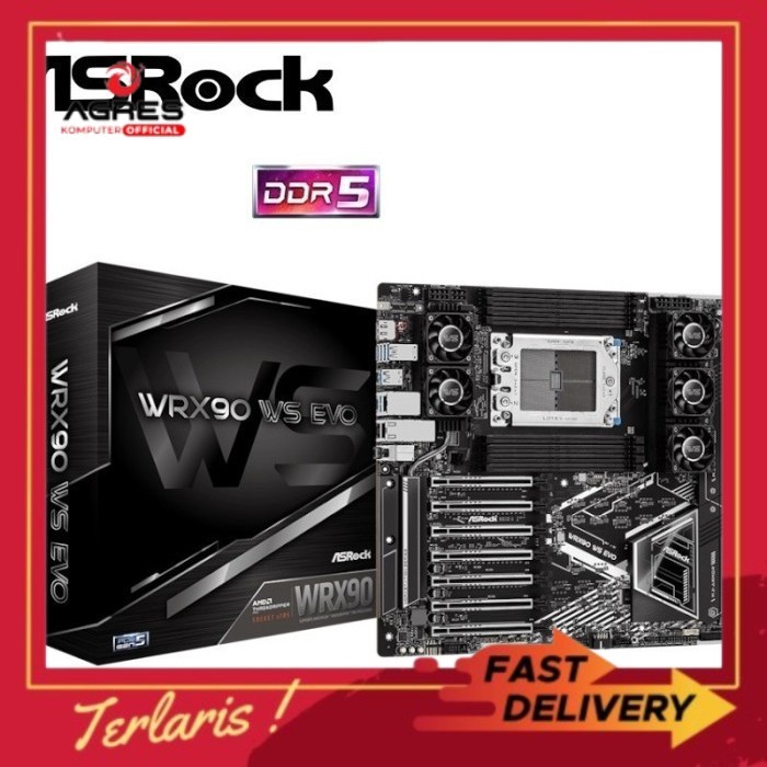 Jual ASROCK Motherboard WRX90 WS EVO | AMD WRX90 sTR5 DDR5 EEB | Shopee ...