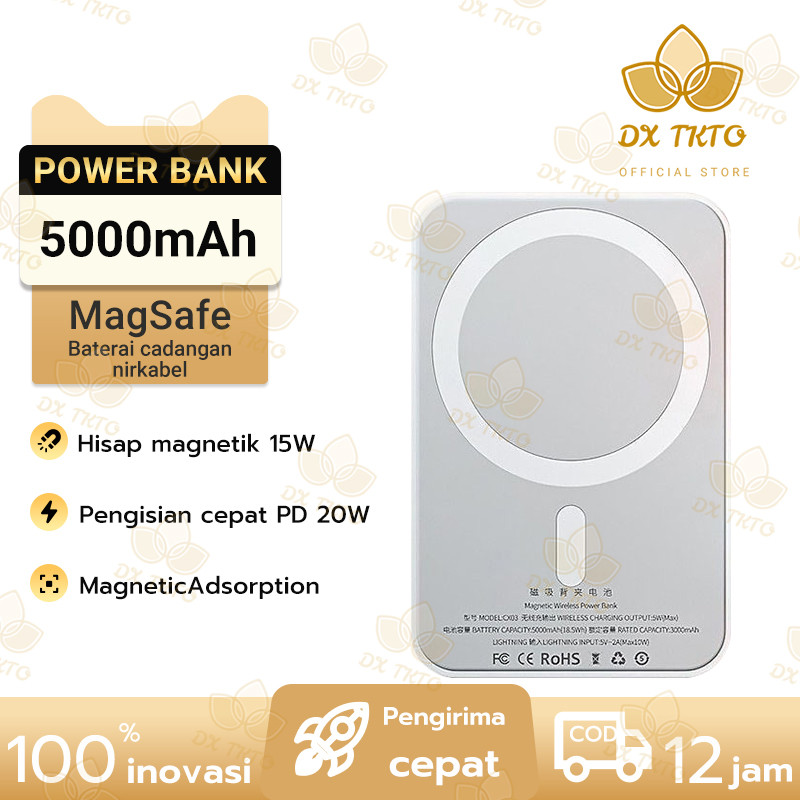Jual Original Magsafe Powerbank 5000mah/10000mah Magnetic 20W Fast ...