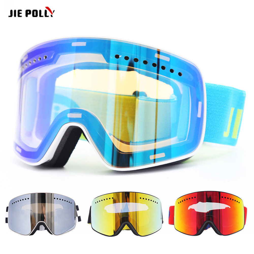 Jual Magnetic Ski Snowboard Goggles for Men Women 100% UV Protection ...