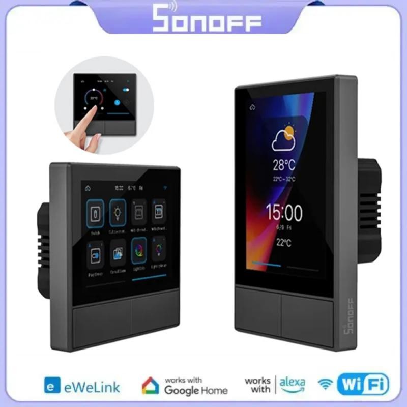 Jual SONOFF NS Panel White Smart Scene Wall Switch EU/ US Wifi Smart ...