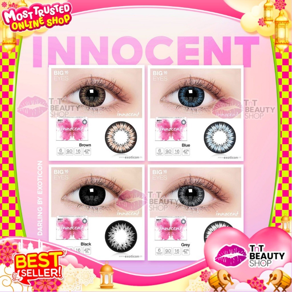 Jual [BUNDLING] Softlens X2 innocent by Exoticon Softlens Diameter 16mm Big Eyes | TnT Beauty ...