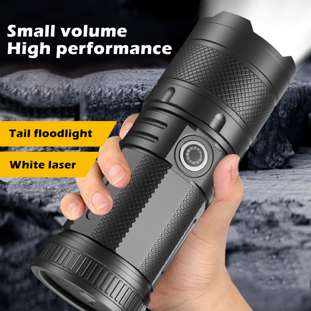 Jual Portable Senter LED Super Terang Jarak Jauh Anti Air Senter LED High Lumen USB C ...