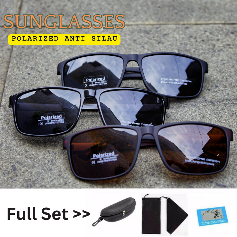 Jual Kacamata Polarized UV400 All-in-One, Anti Silau untuk Mancing dan Driving - Untuk Pria ...