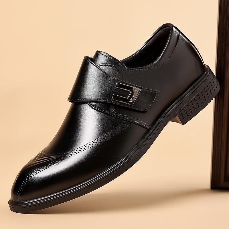 Jual Sepatu kulit pria bermerek, ujung lancip, dengan velcro, dan bisa ...
