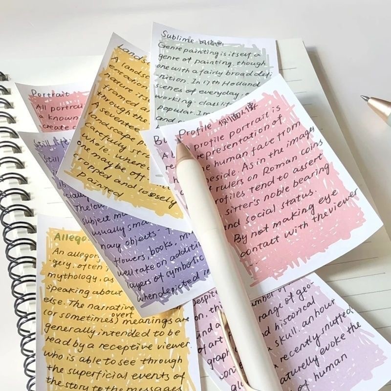 Jual Sticky Notes Aesthetic 50 Lembar Memo Stiky Note Memopad Callouts ...