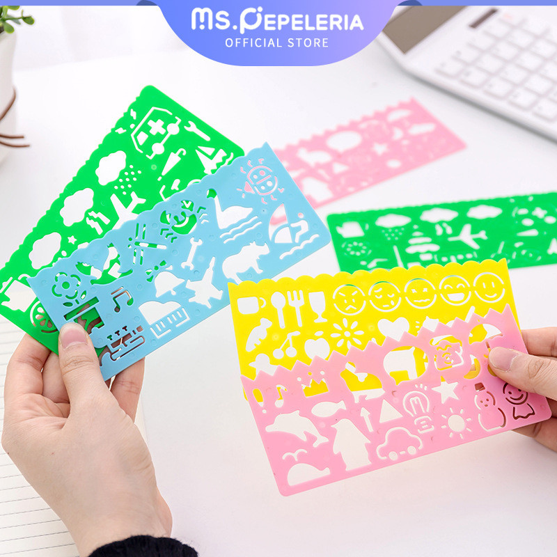 Jual penggaris pola/Penggaris Pengaris Plastik Untuk Gambar Pola/Korean ...