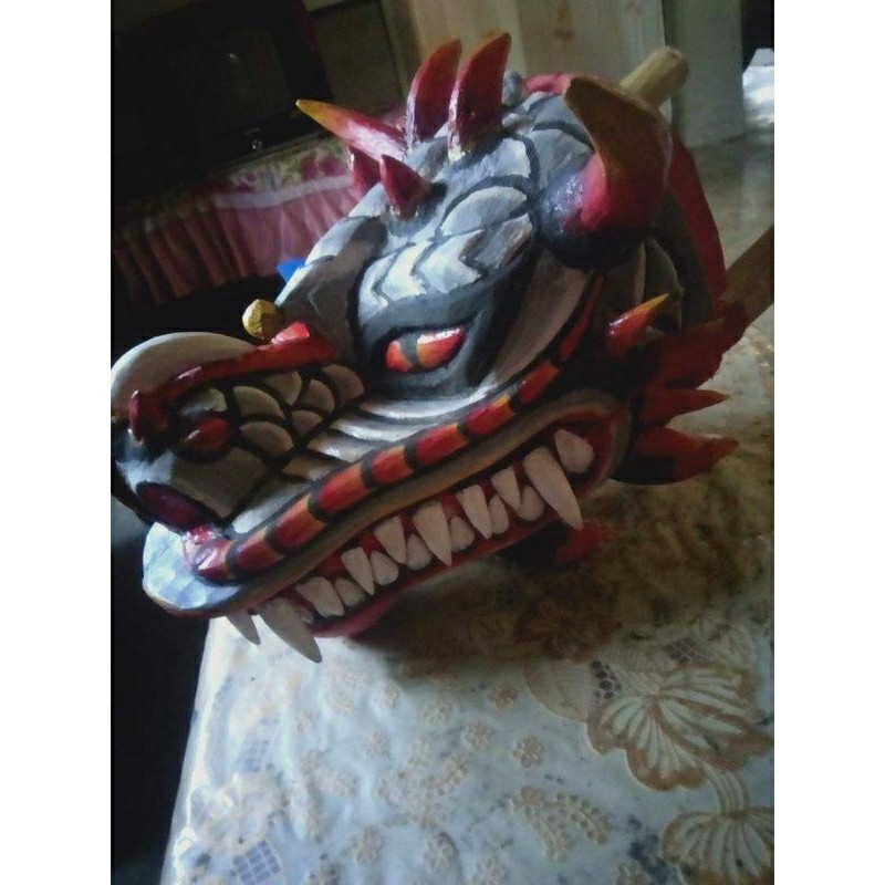 Jual Barongan Devil An Full Kayu Asli Bonus Pentul Gondel dan Kemul ...