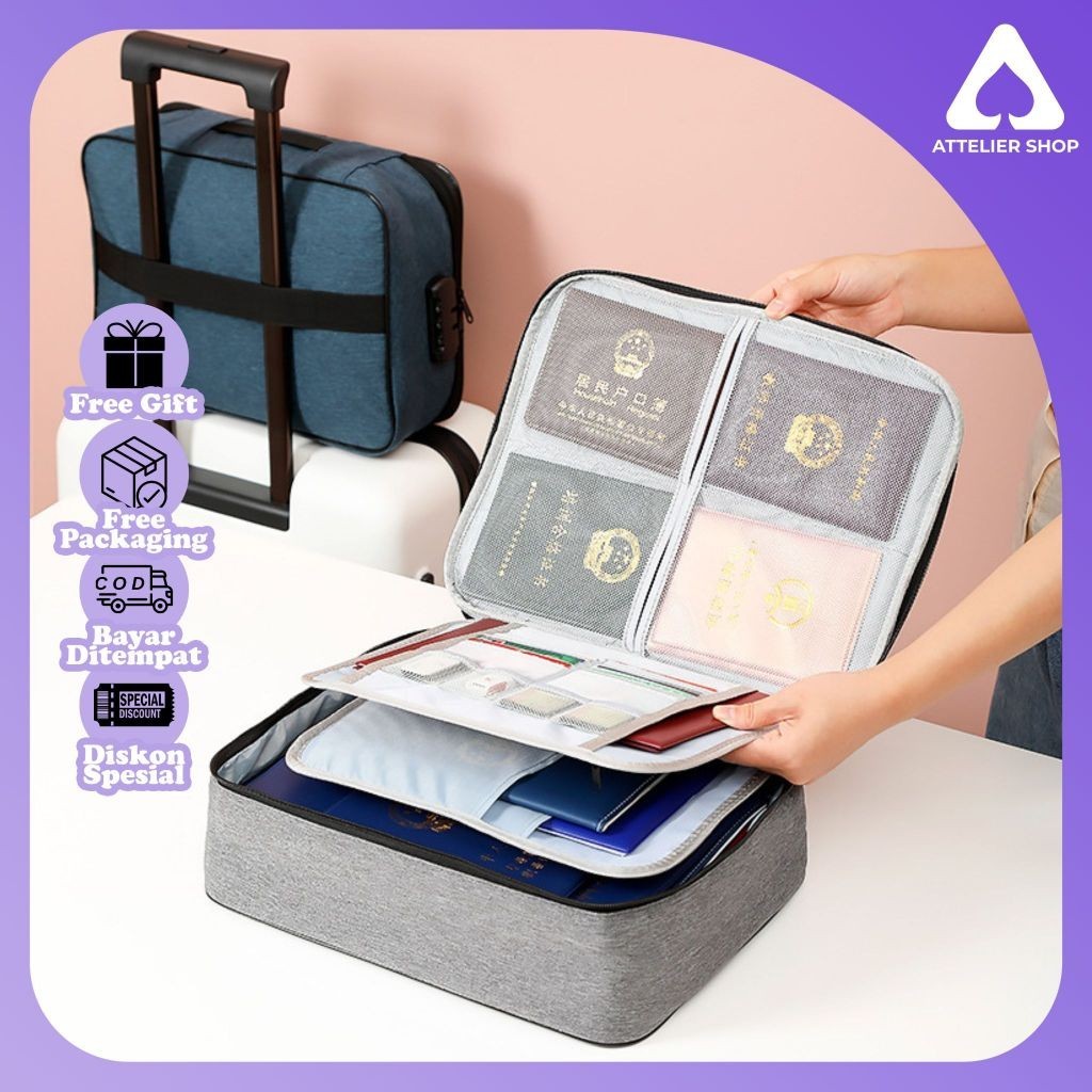 Jual Tas Dokumen Tas Travel Document Storage Box (91046 / 91047 ...