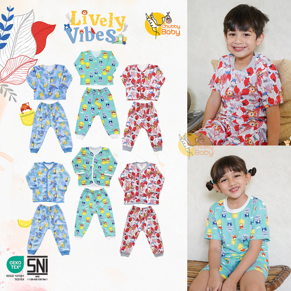 Jual Libby - Lively Vibes | Setelan Panjang Kancing Depan 3stel | Shopee Indonesia