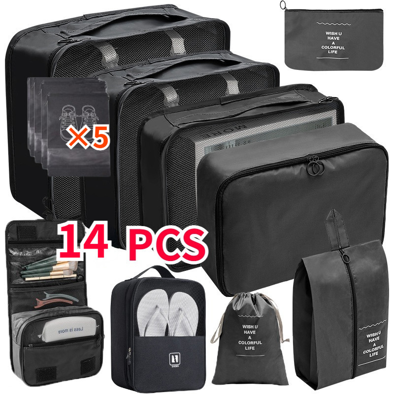 Jual 15 PCS Tas Travel Bag / Tas Travel Organizer Storage Bag Tas ...