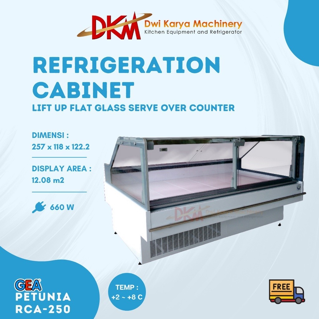 Jual Lift Up Flat Glass Serve Over Counter Gea PETUNIA RCA-250 ...