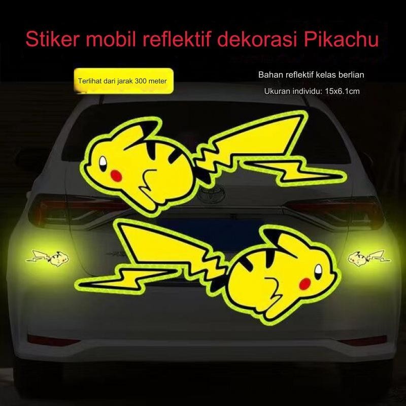 Jual Stiker Reflektif Mobil/Malam Stiker Peringatan Reflektif/Kartun ...