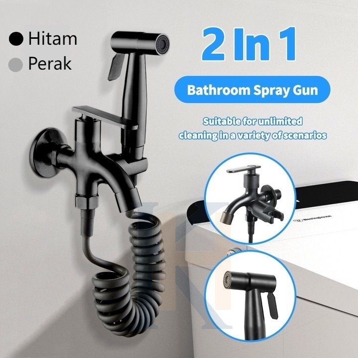 Jual SUS304 1 Set Jet Shower Kloset/Kran Cabang Shower Stainless/Jet ...