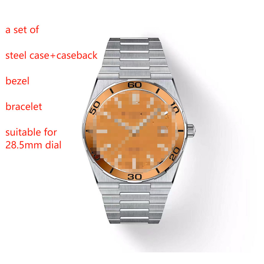 Jual Accessories 316L Steel watch case +bracelet for 28.5MM dial NH35 ...