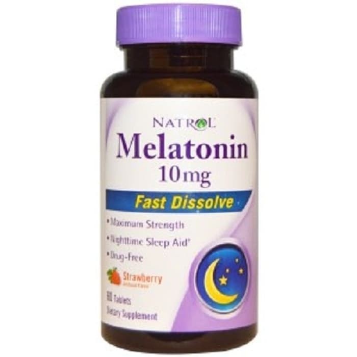 Jual Melatonin, Fast Dissolve, Strawberry, 10mg, 60 Tabs | Shopee Indonesia