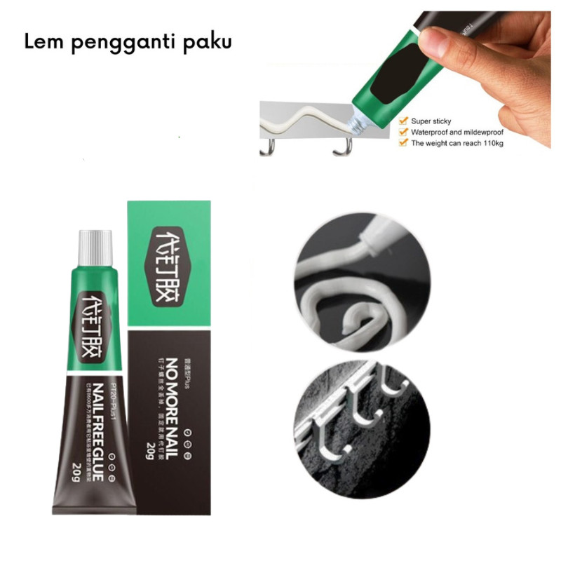 Jual GOS - H403 - 20GR Lem Pengganti Paku Tembok Adhesive Glue Murah ...