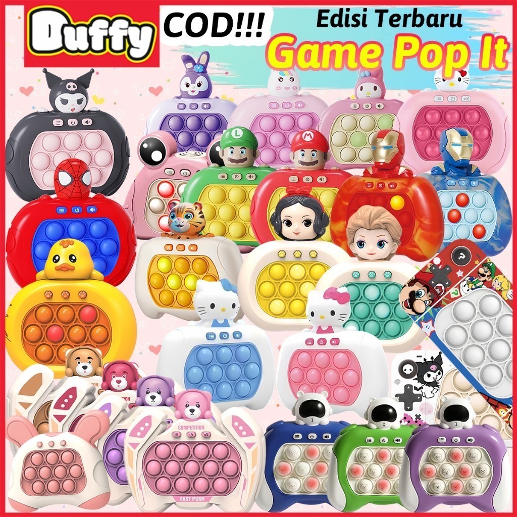 Jual Duffy toys 999 level 13 Tombol Pop It Elektronik Gen 10 /Tekan ...