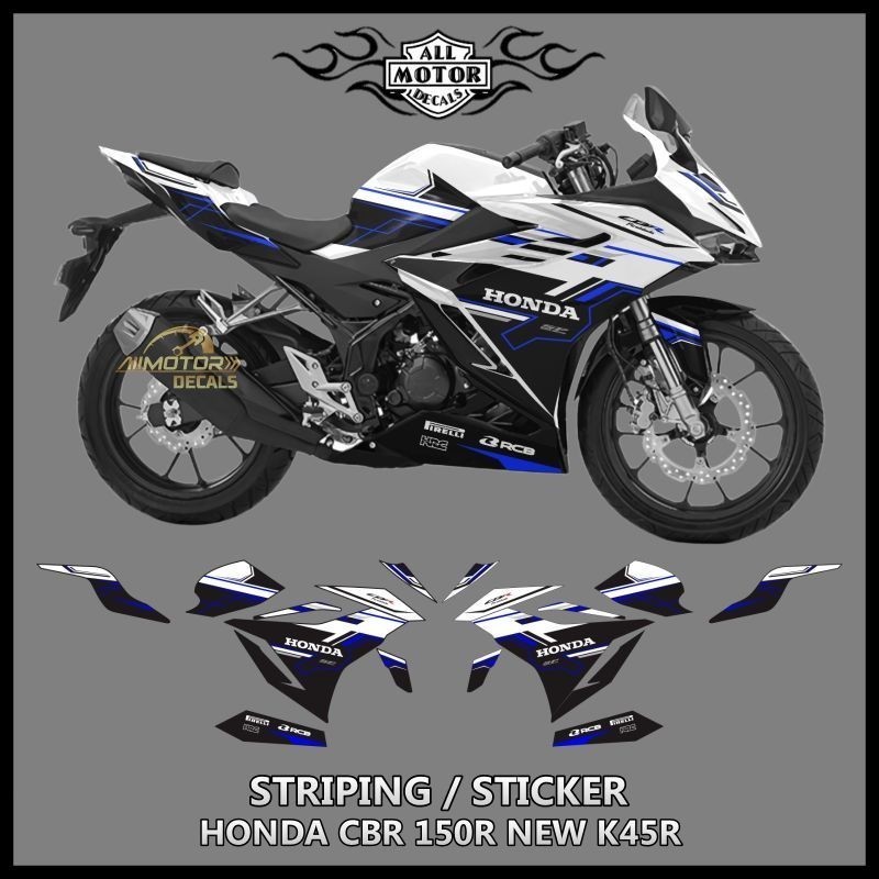 Jual Sticker Honda Cbr 150r New K45r Motif Moto3 / Striping Cbr150R Tahun 2021, 2022, 2023, 2024 ...