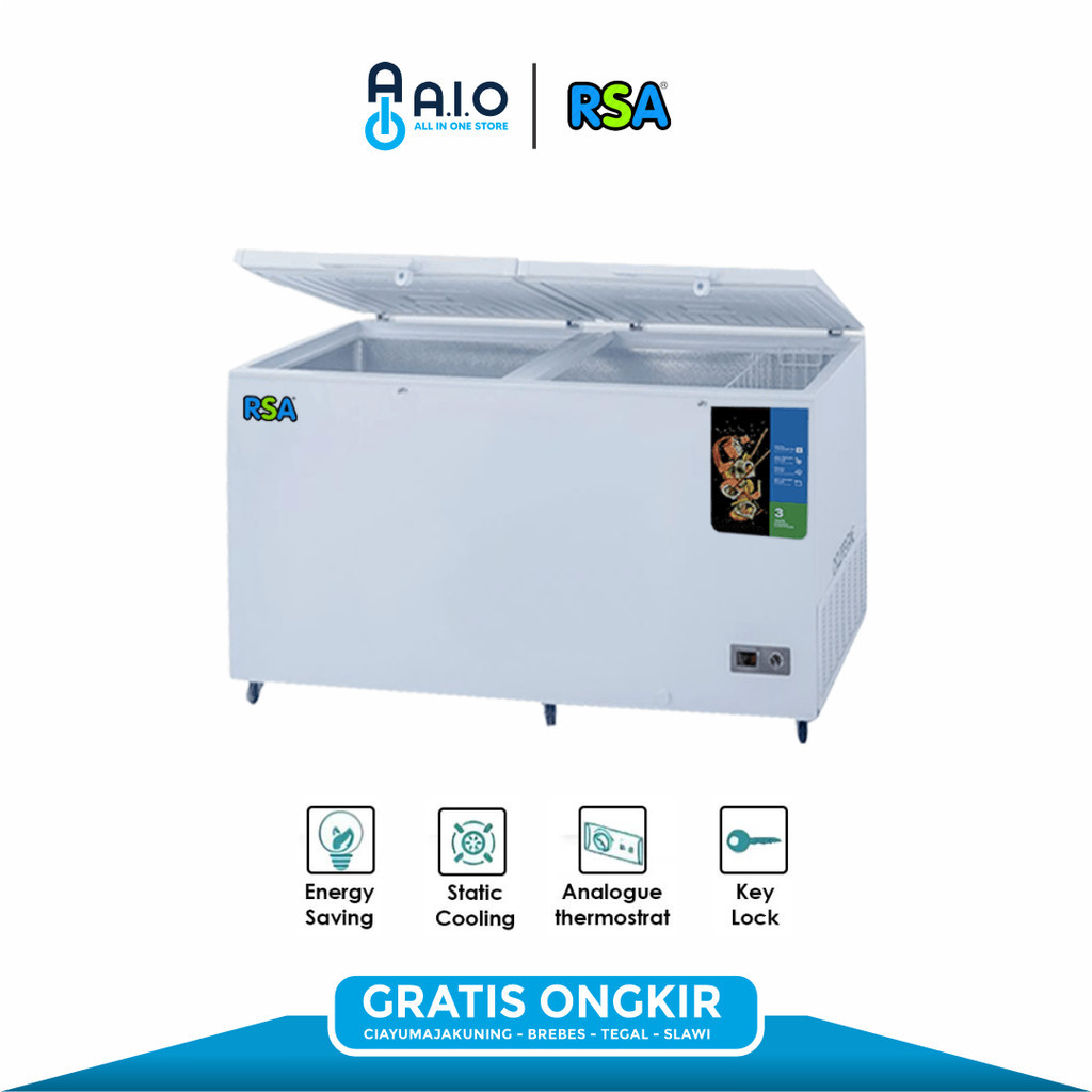 Jual RSA - CHEST FREEZER 2 PINTU 600 L - CF 600H | Shopee Indonesia