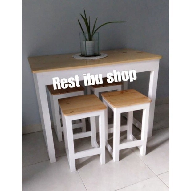Jual JTR Meja Restoran meja caffe meja makan full kayu jati belanda | Shopee Indonesia